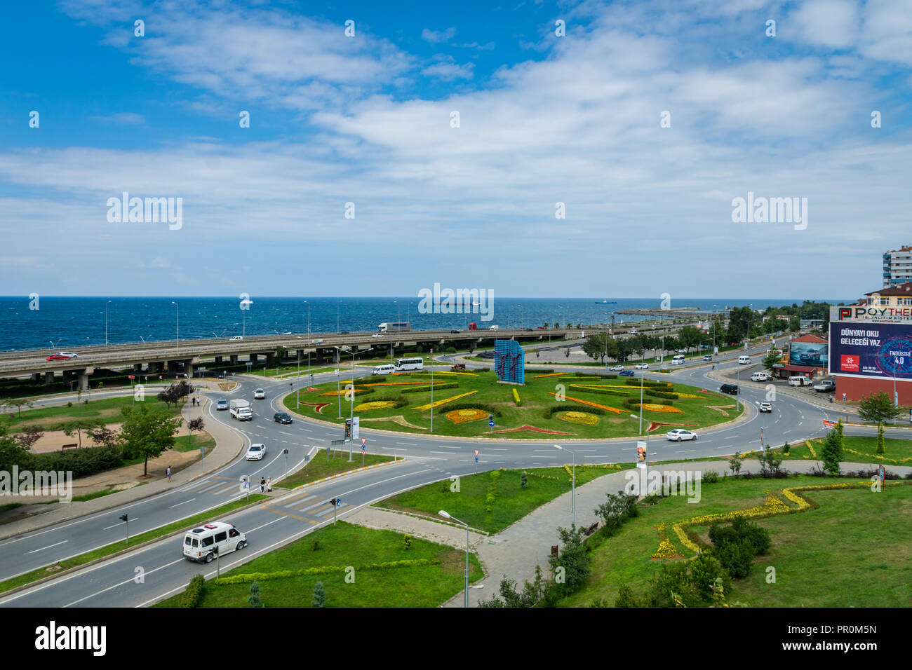 Trabzon, Turkey - June 2018: View of Trabzon city center, Turkey ...