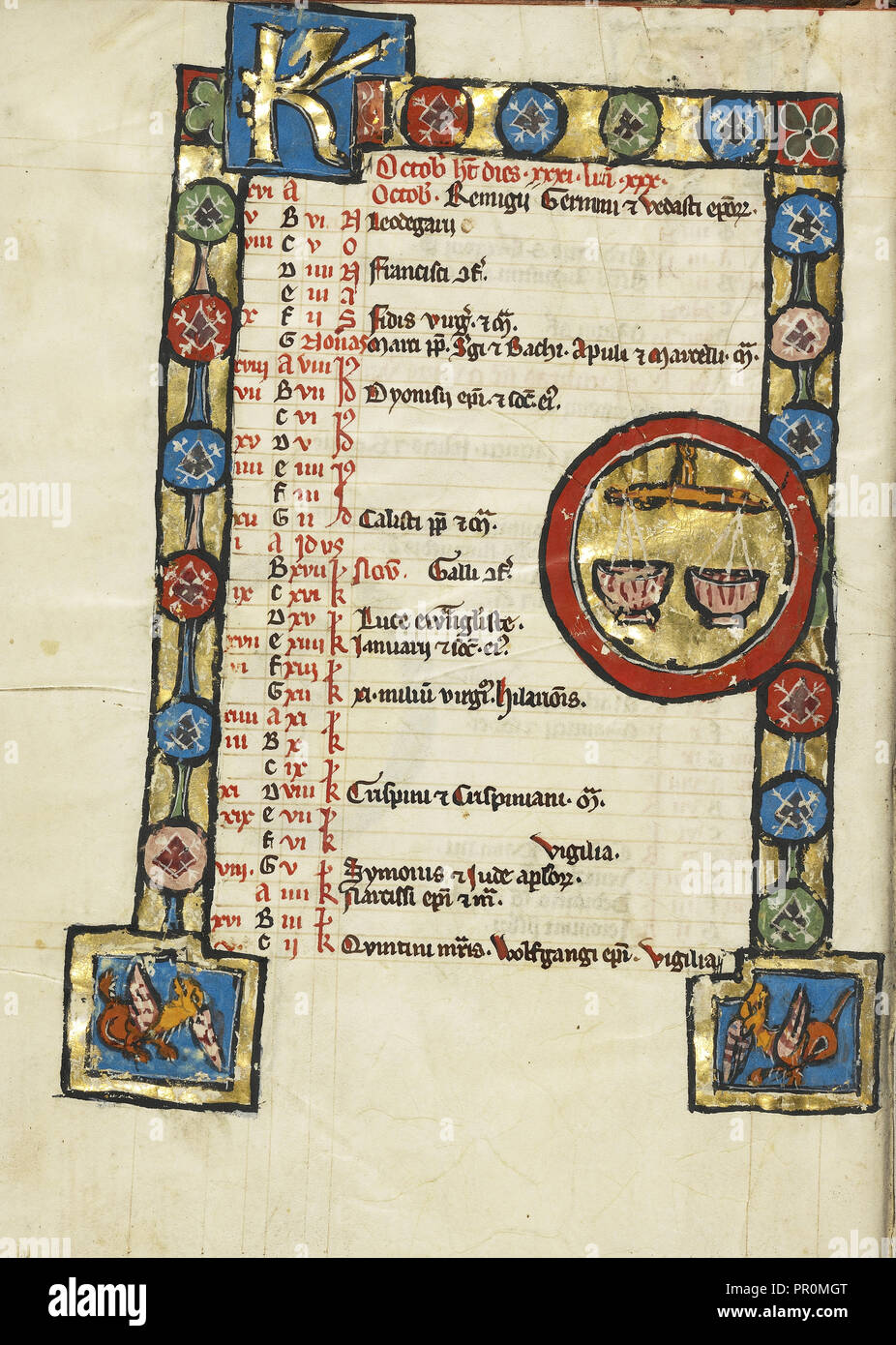 Zodiacal Sign of Libra; Engelberg, Switzerland; third quarter of 13th ...