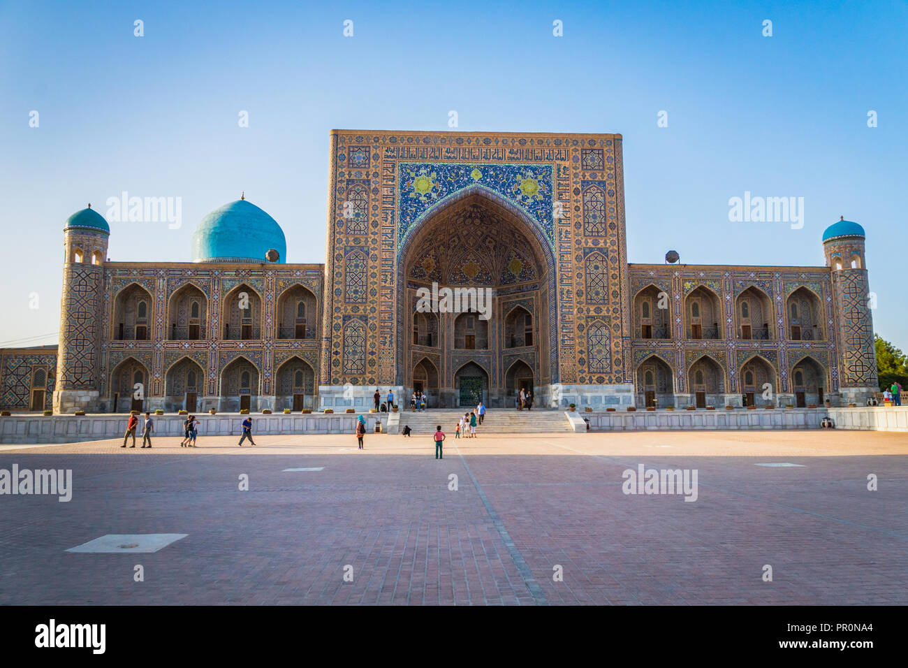Samarkand, Uzbekistan - September, 2018: The Registan square in ...