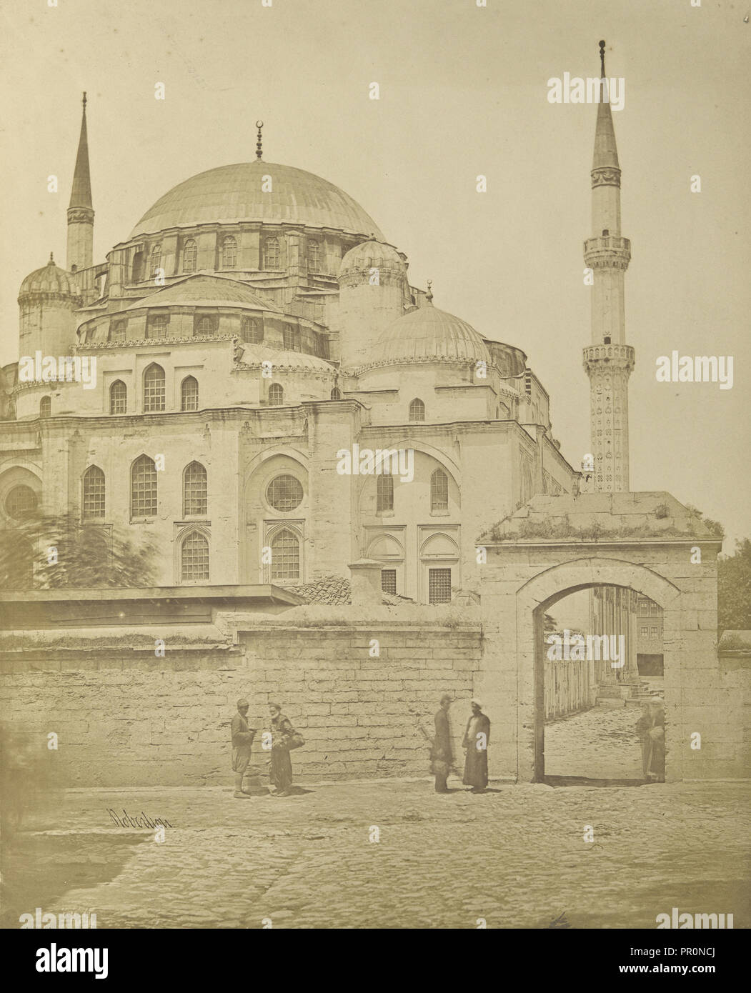 Mosque, Constantinople, Istanbul; James Robertson, English, 1813 - 1888 ...