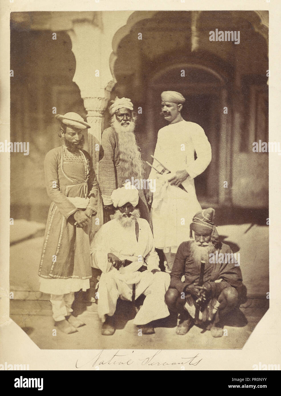 Native Servants; Felice Beato, 1832 - 1909, India; 1858 - 1859; Albumen ...