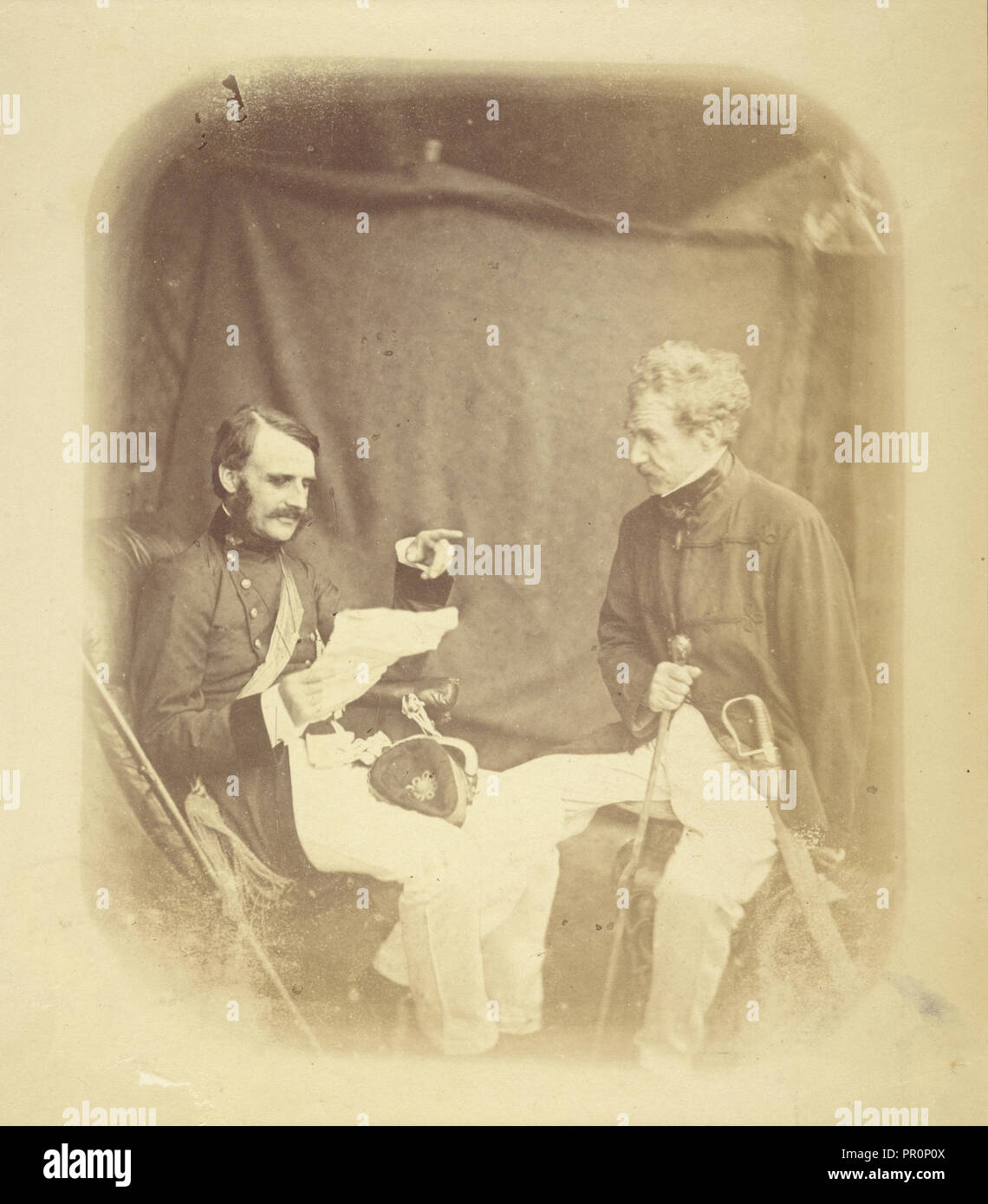 Sir John Campbell and Sir William Mansfield; Felice Beato, 1832 - 1909 ...