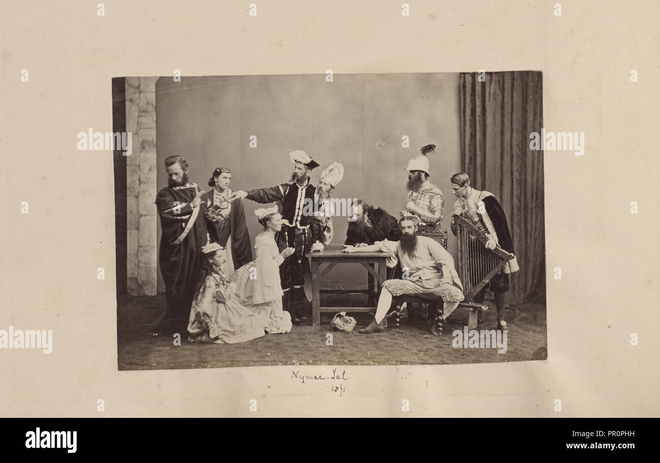 Nynee Tal, 1871; Nynee Tal, India; 1871; Albumen silver print Stock ...