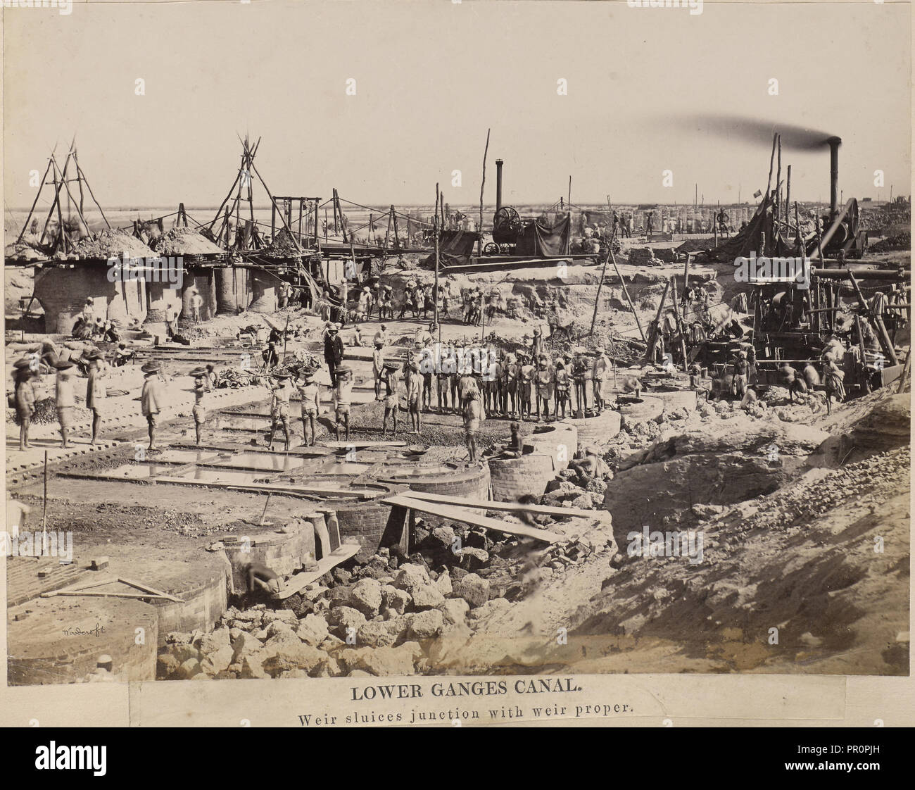 Lower Ganges Canal, Weir sluices; possibly G.W. Woodcroft, British ...