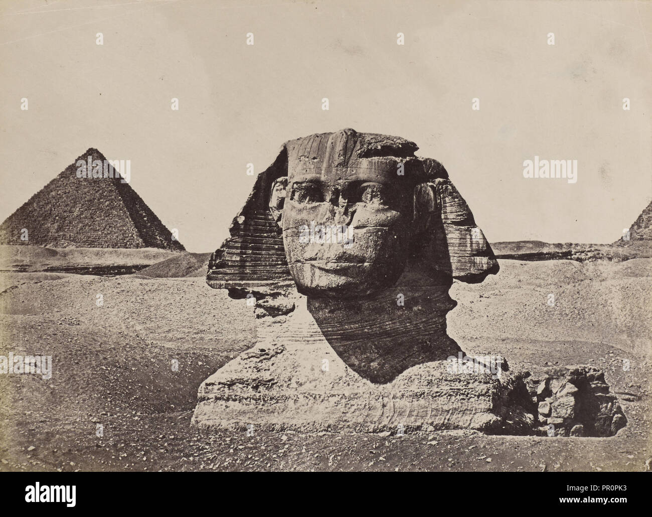 Sphinx; F. Meissner, French, active 1860s - 1870s, Giza, Egypt; about ...