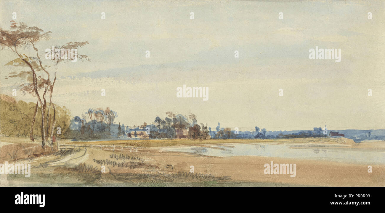 The Salt Marshes near Trouville; Richard Parkes Bonington, British ...