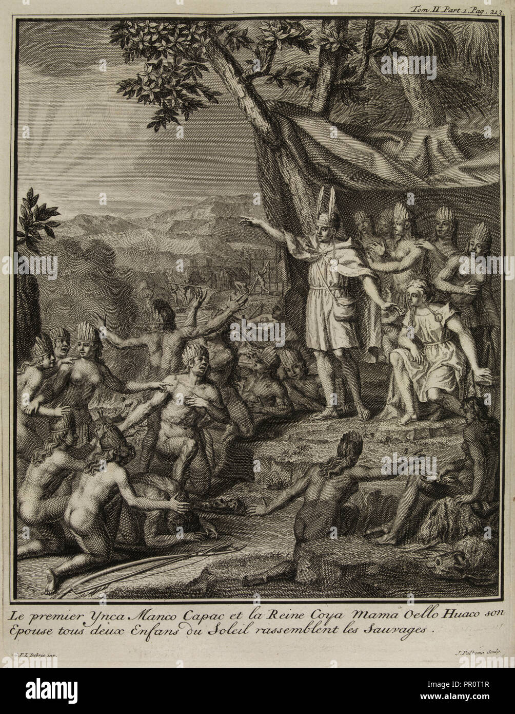 Le premier Ynca Manco Capac et la Reine Coya Mama Oello Huaco son ...