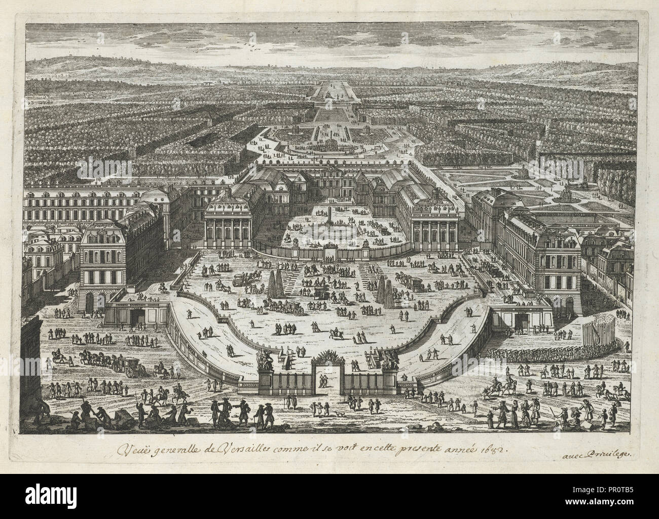 A General View of Versailles as Seen in the Present Year 1682, Perelle ...