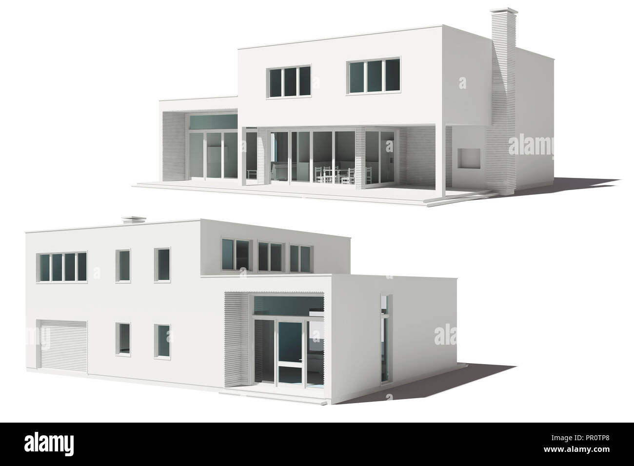 Simple Modern House Floor Plans 3d