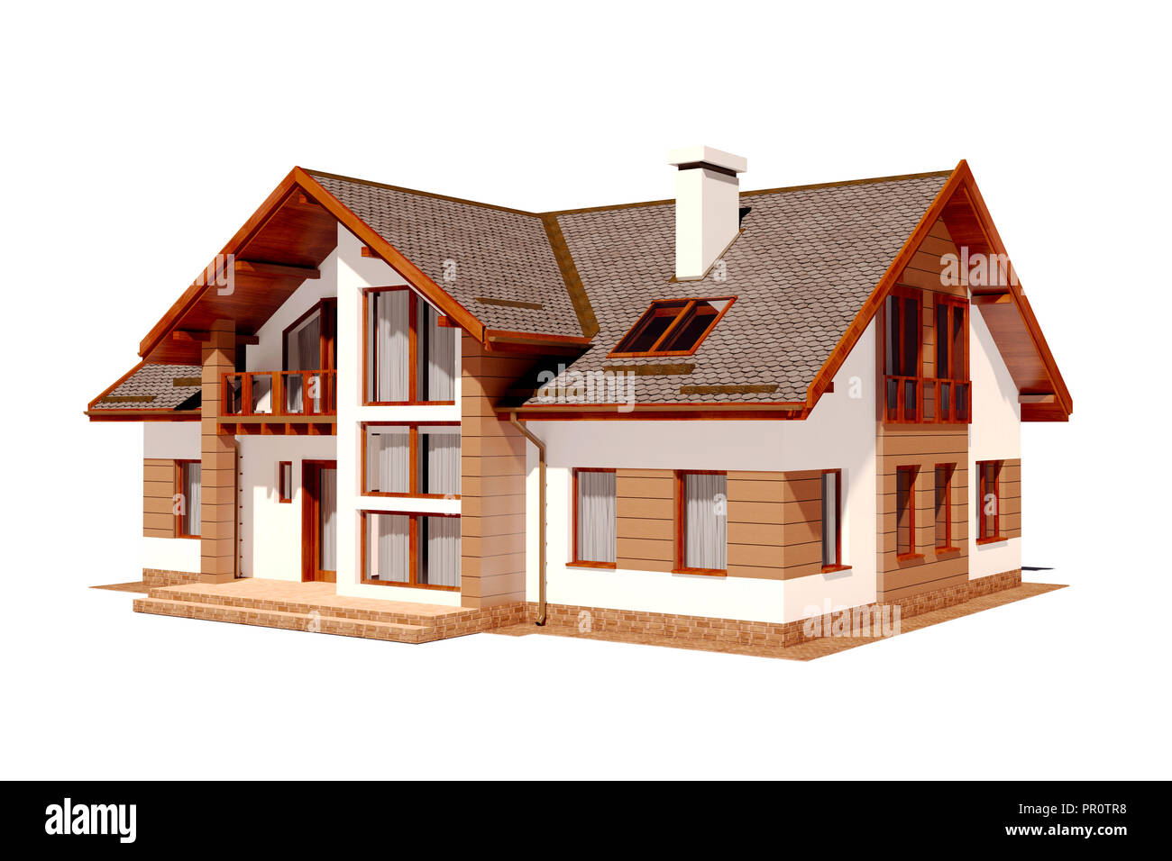Residential interior modern house Cut Out Stock Images & Pictures - Alamy
