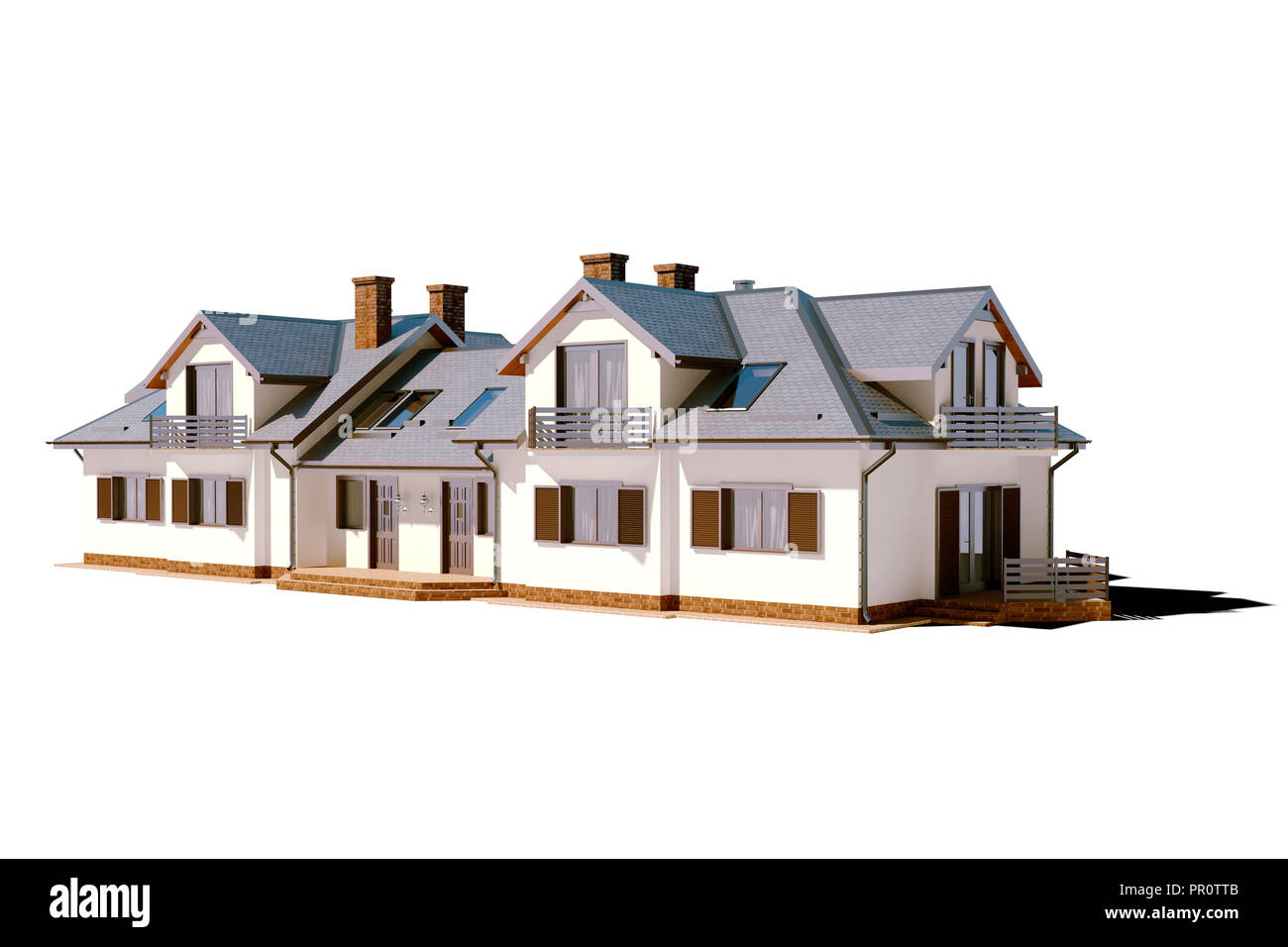 Residential interior modern house Cut Out Stock Images & Pictures - Alamy