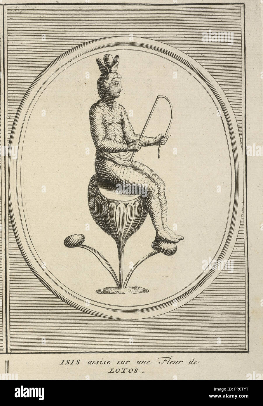 Isis Seated on a Lotus Flower, Ceremonies et coutumes religieuses de ...