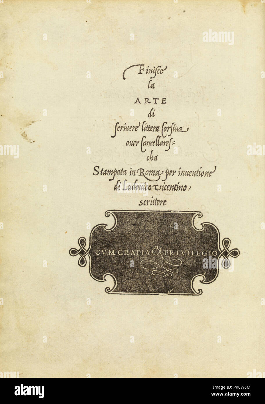 La operina di Ludouico Vicentino, da imparare di scriuere littera ...