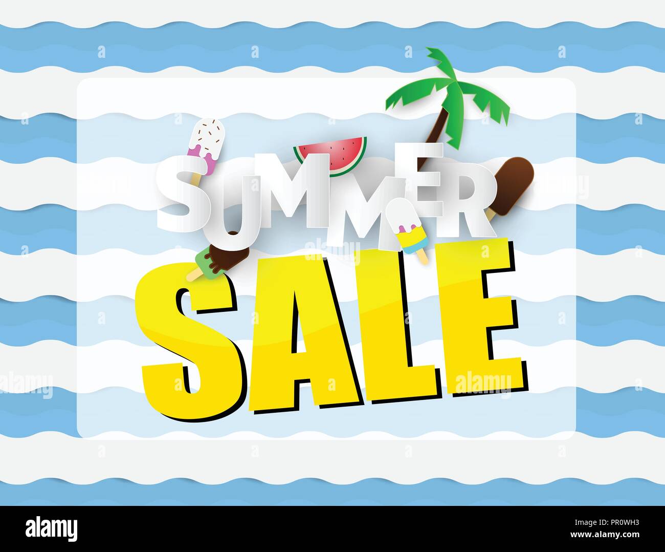 Summer banner vector illustration Stock Vector Image & Art - Alamy