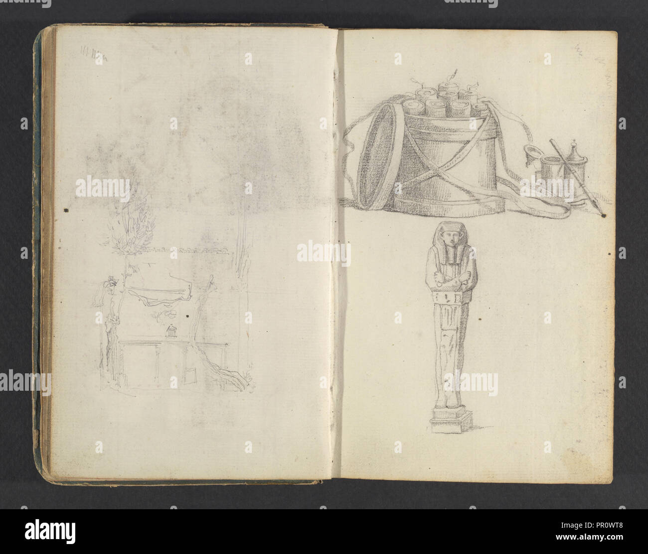 Sketchbook, Percier, Charles, 1764-1838, pencil, ink, wash, 1790, The ...