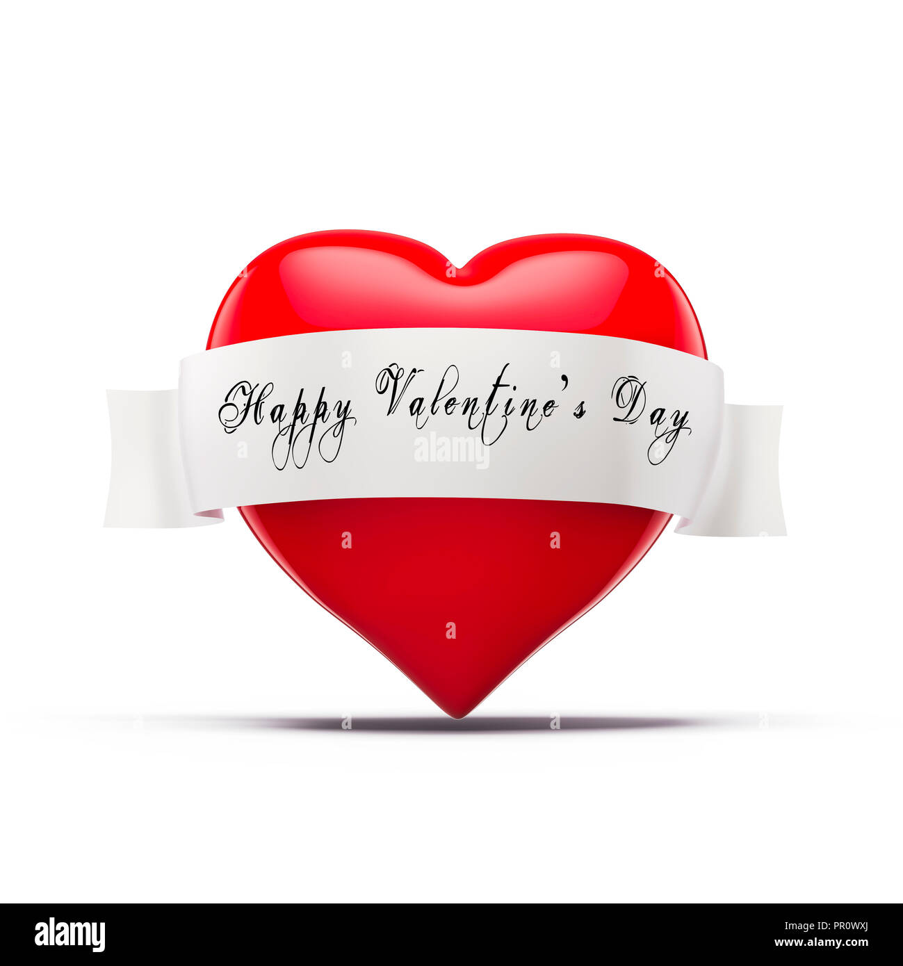 3d valentines day heart Cut Out Stock Images & Pictures - Alamy