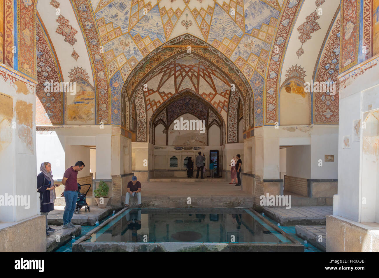 Kashan, Iran - June 2018: Fin Garden in Kashan, Iran is one of the most ...