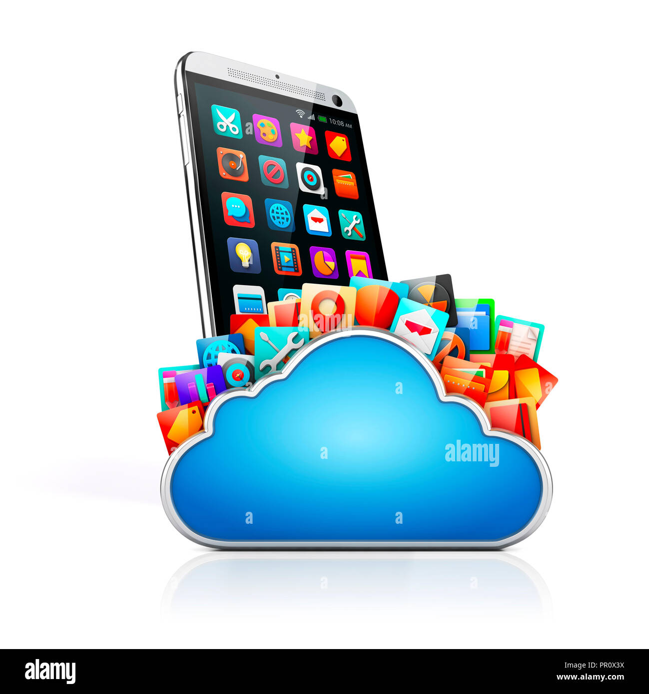 Mobile apps design Cut Out Stock Images & Pictures - Alamy