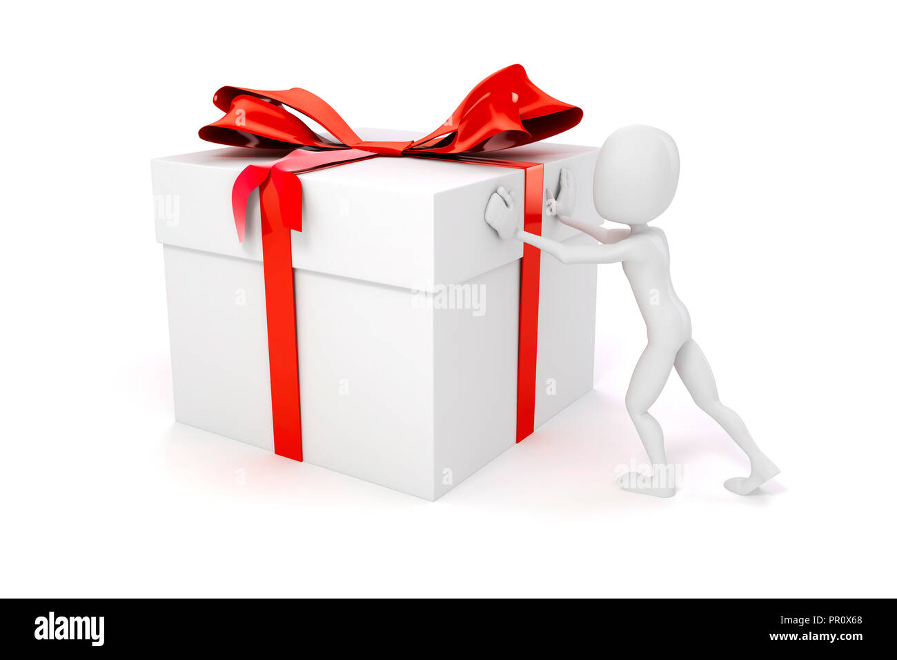 3d santa big present hi-res stock photography and images - Alamy