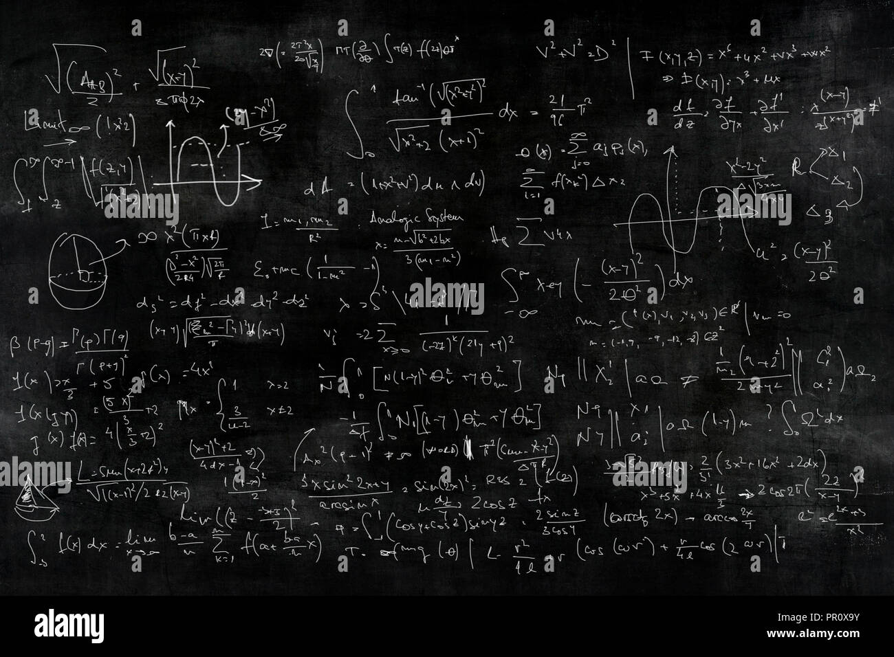 Blackboard equations hi-res stock photography and images - Alamy