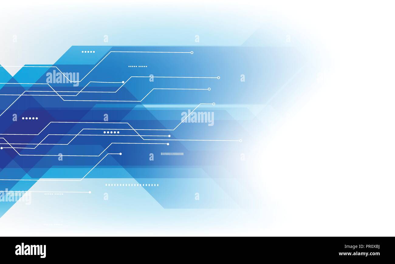 abstract blue technology communication concept vector background Stock ...