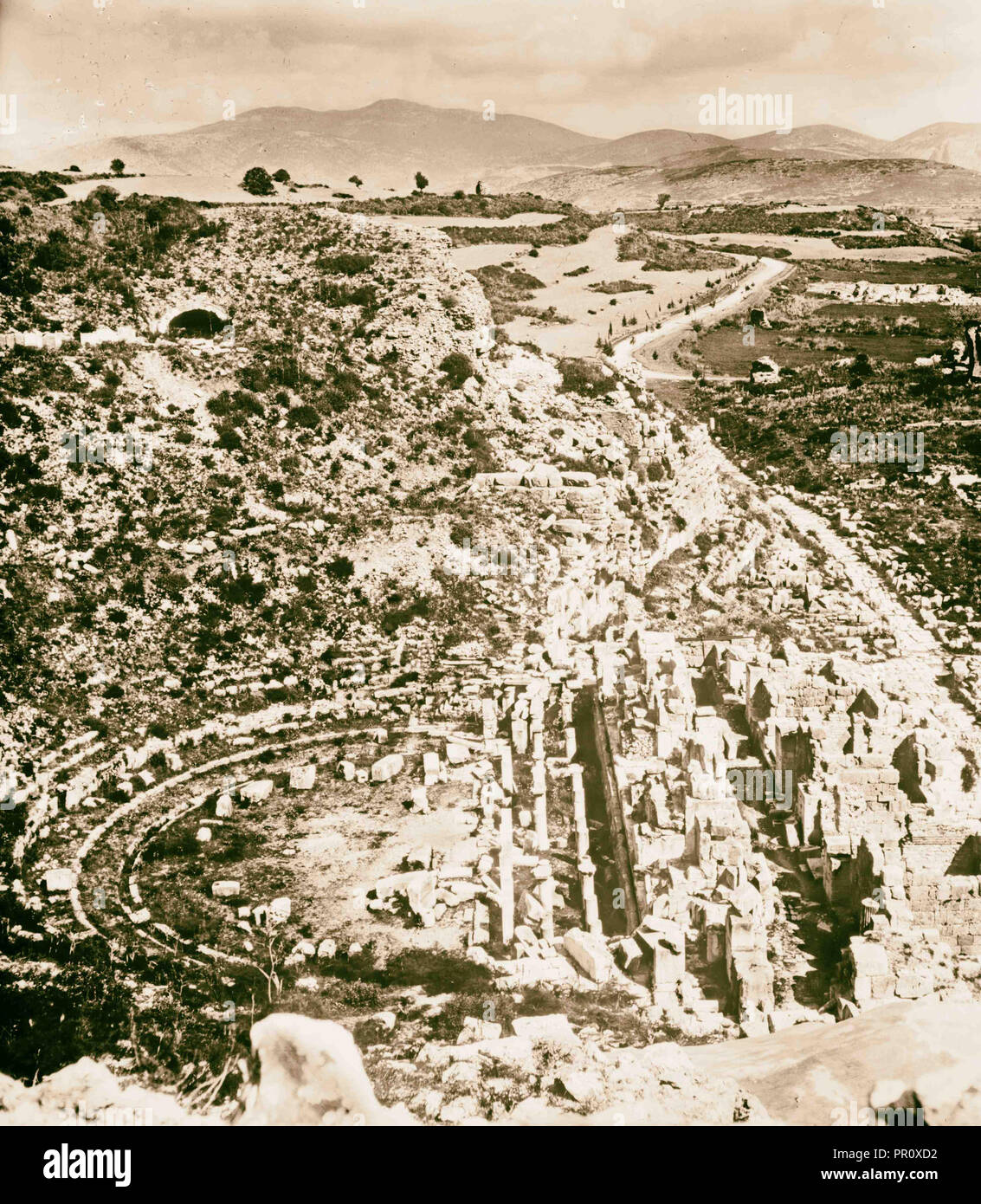 Ephesus. The great theater. 1950, Turkey, Ephesus, Extinct city Stock ...