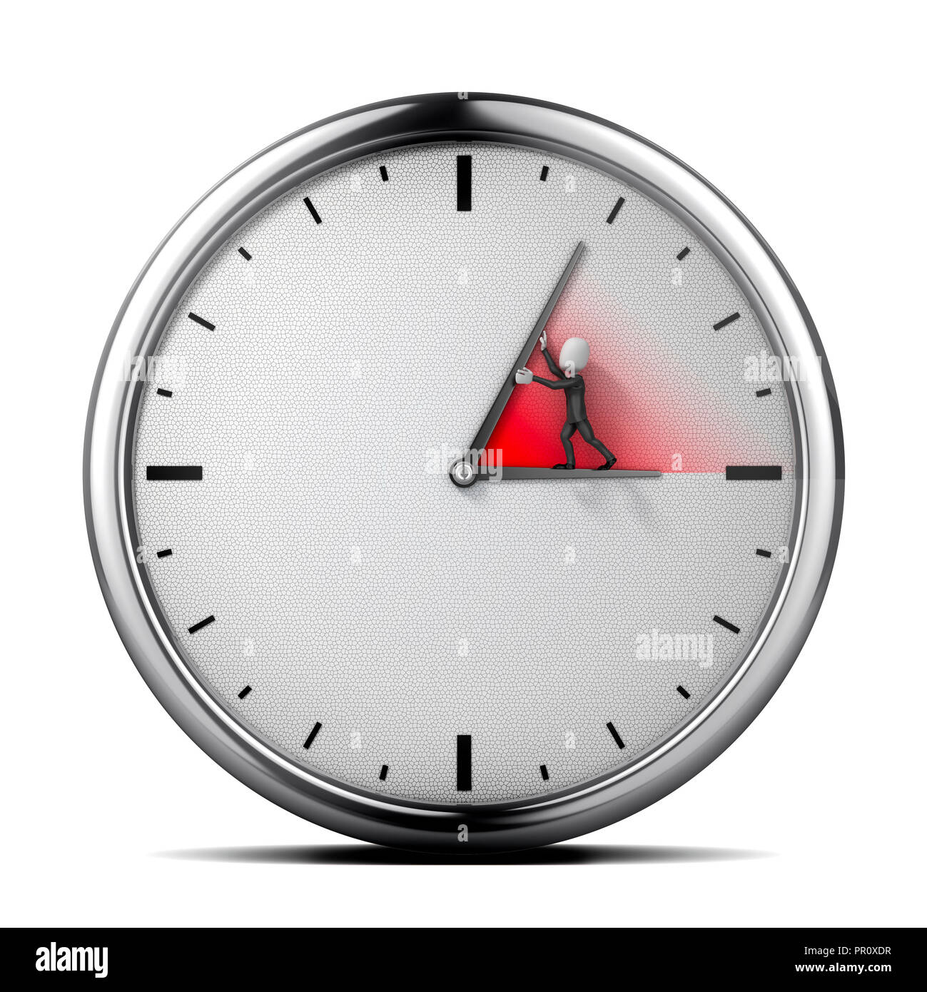 3d man clock Cut Out Stock Images & Pictures - Alamy