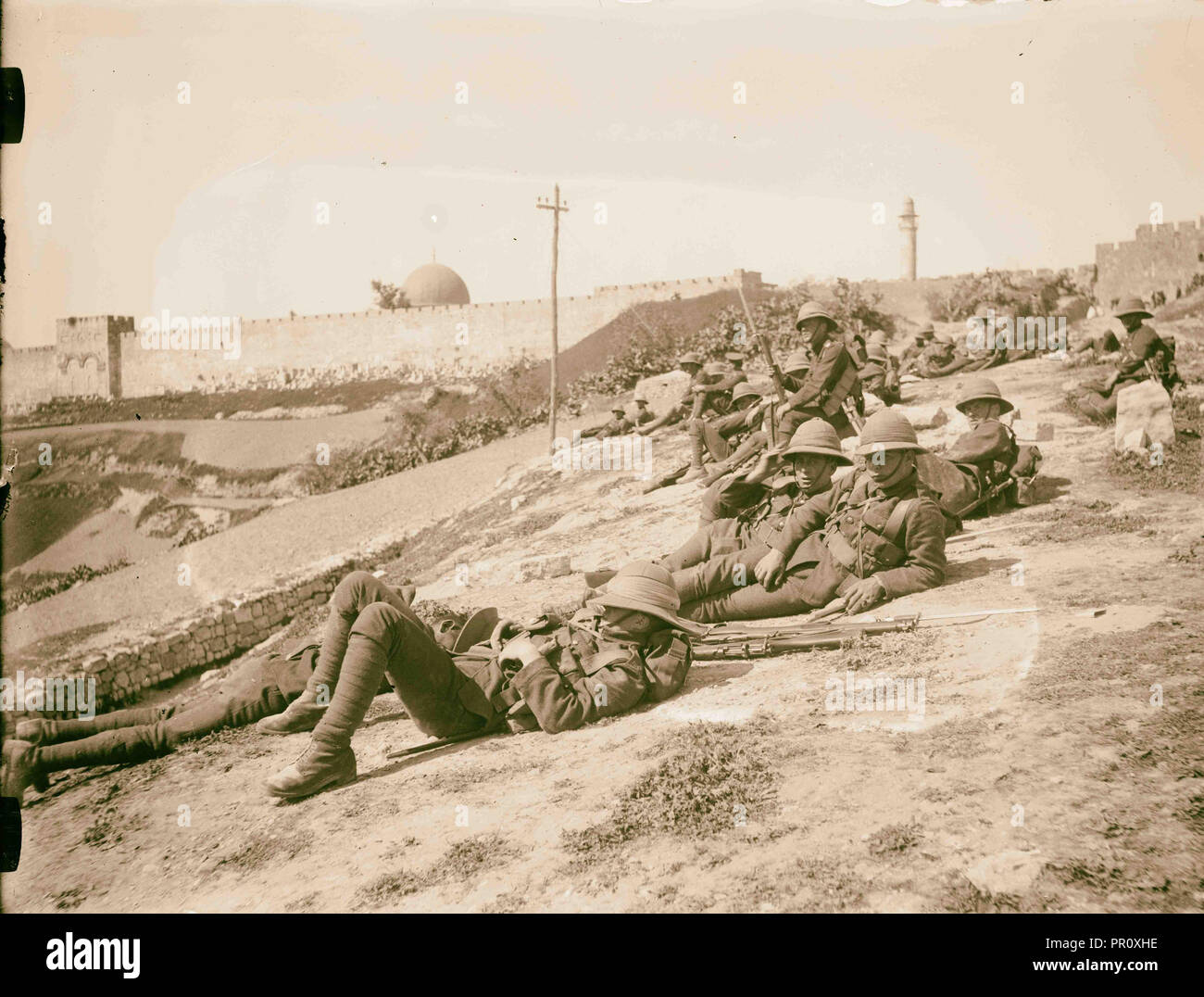 Yorkshire Infantry awaiting return of Holy Flag, April 8th, 1920. 1920 ...