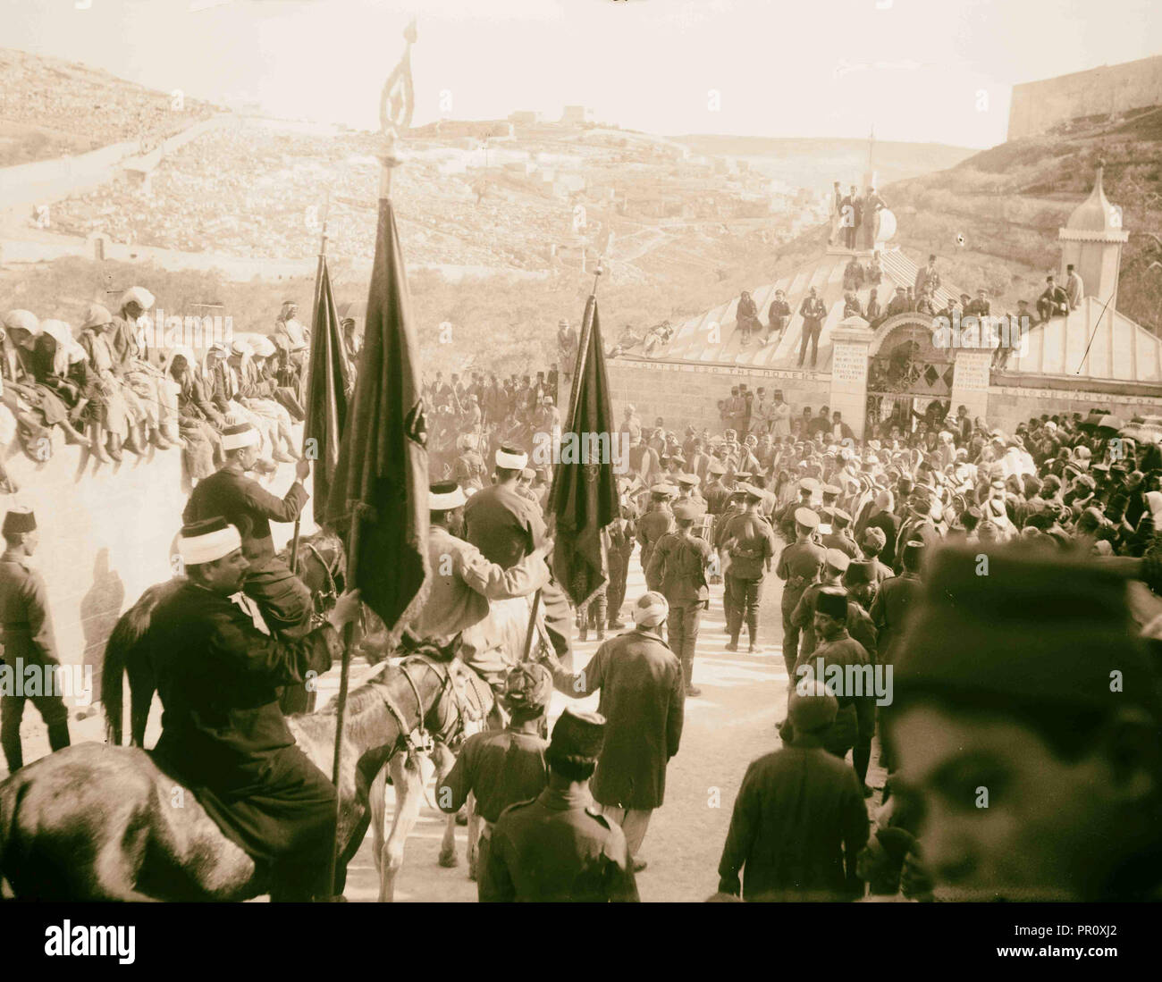 Yorkshire Band with the Nebi Musa procession, April 2nd, 1920 Middle ...