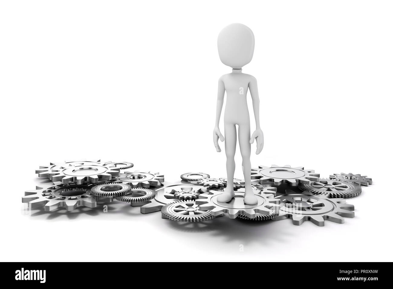 Business man on wheels Cut Out Stock Images & Pictures - Alamy