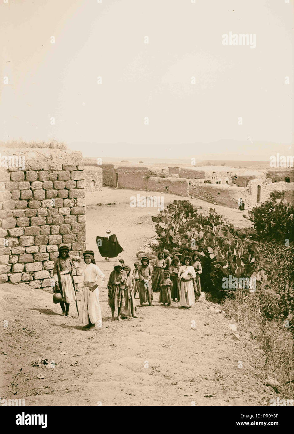 Northern views. Village of Shunem (Sulem). 1900, Israel, Sulam Stock ...