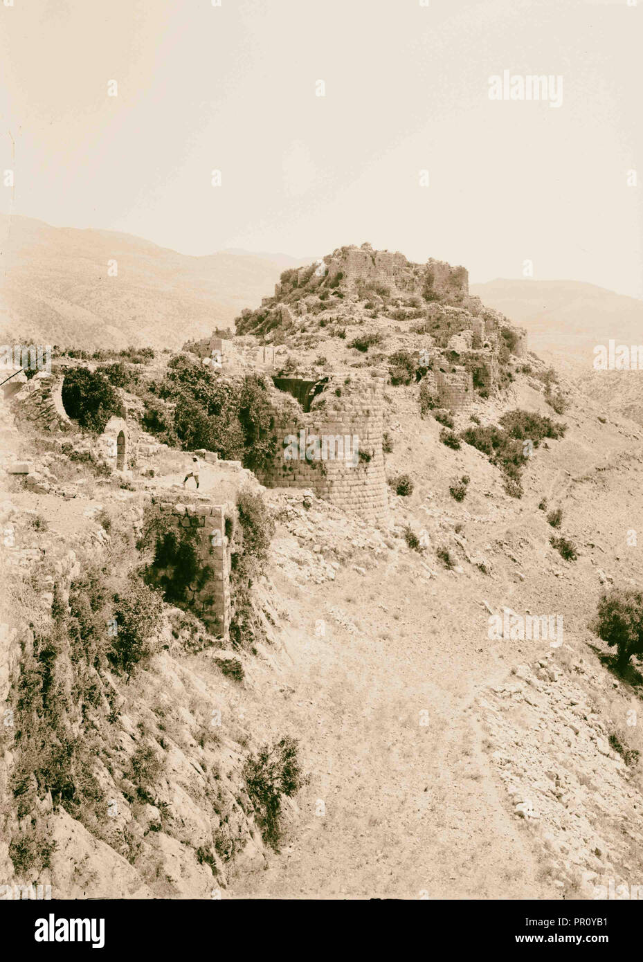 Northern views. Castle of Subeibeh above Banias. Castle also known as ...