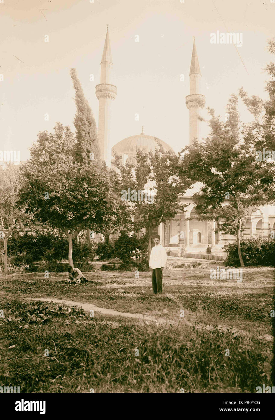 Damascus (Esh-Sham). Mosque of Mecca pilgrims. 1900, Syria, Damascus ...