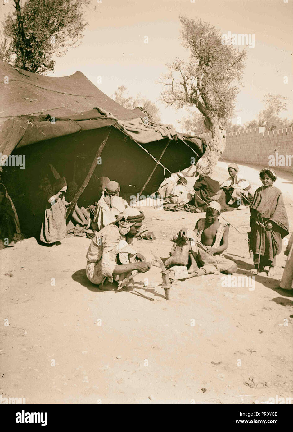 Gypsy blacksmith 1900 Middle East Stock Photo - Alamy