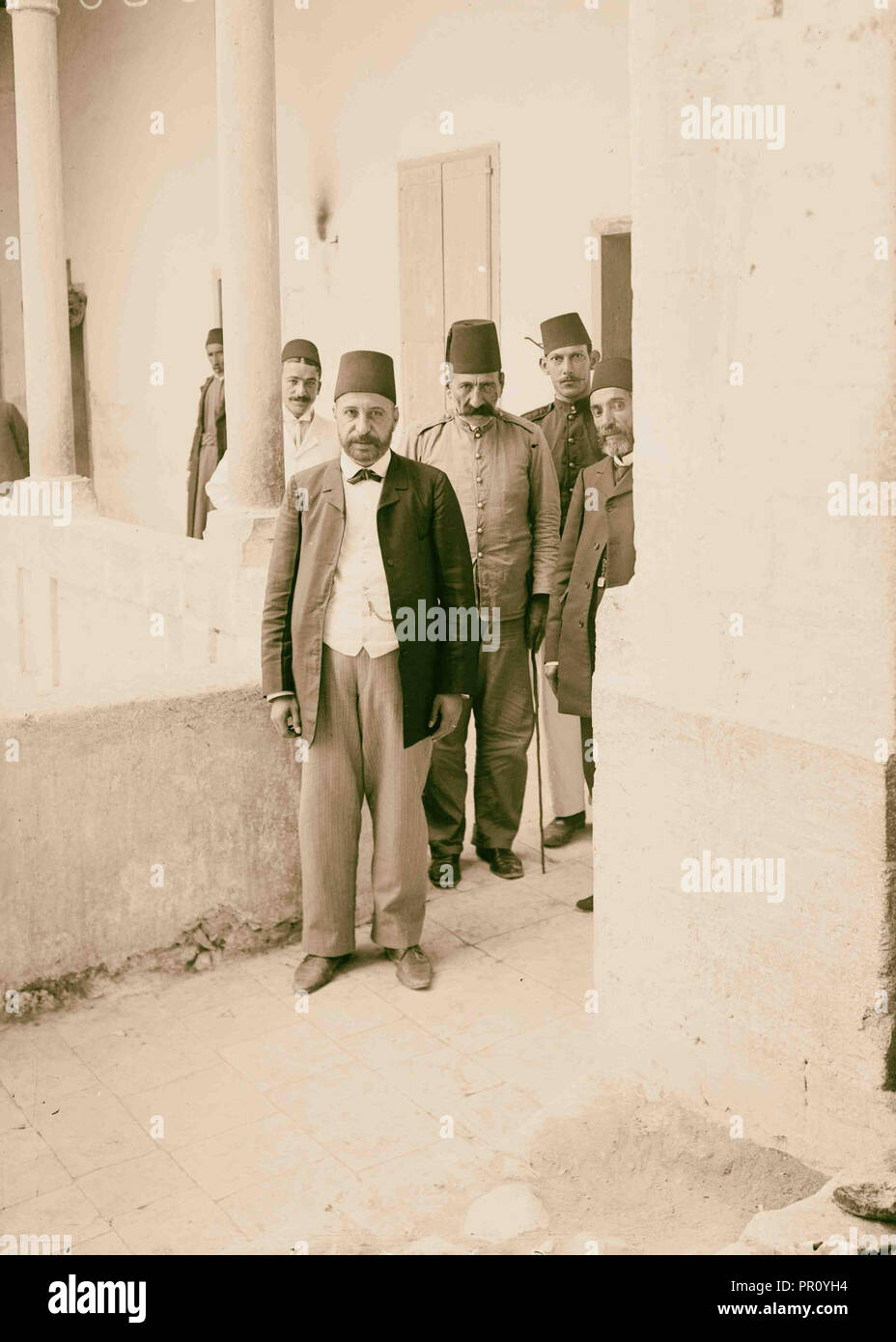 Costumes, characters, etc. Turkish governor of Nazareth. 1898, Israel ...