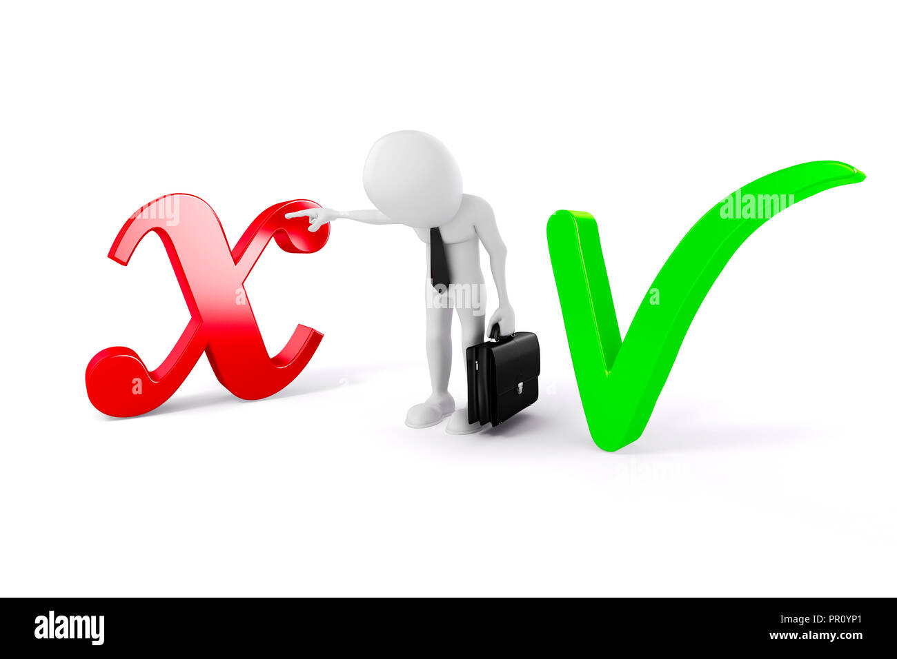 3d people man positive symbol hi-res stock photography and images - Alamy