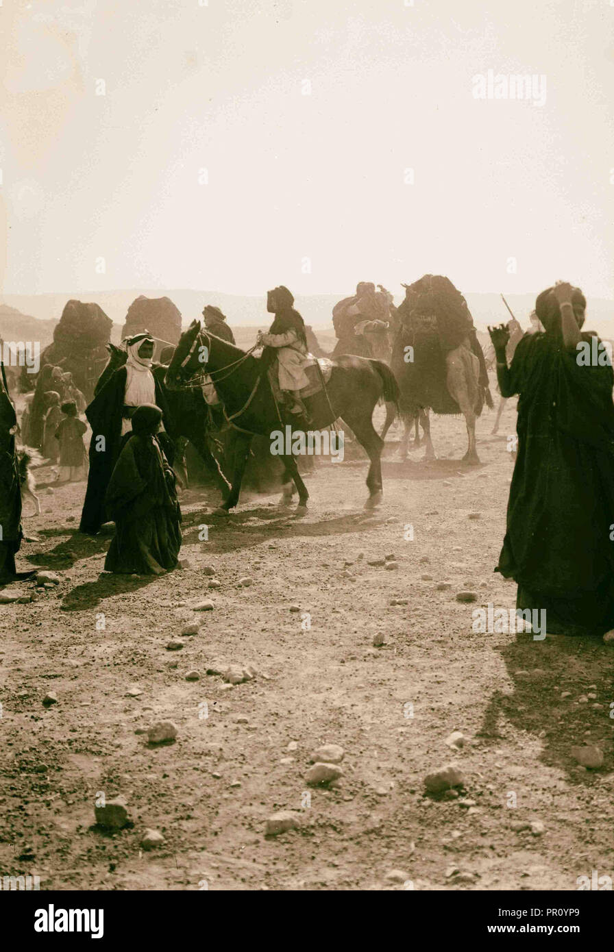 Bedouin wedding Wedding procession starting. 1900, the Bedouin are a ...