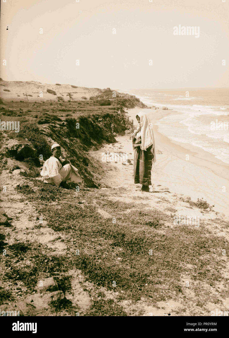 Southern Palestine. General view of Askalon. 1900, Israel, Ashḳelon ...