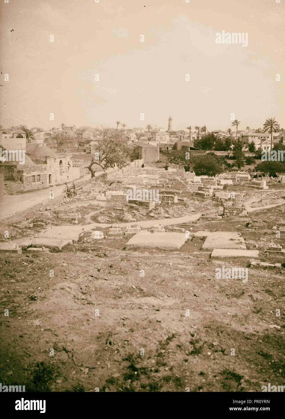 Southern Palestine. Gaza, from the west. 1900, Gaza Strip, Gaza Stock ...