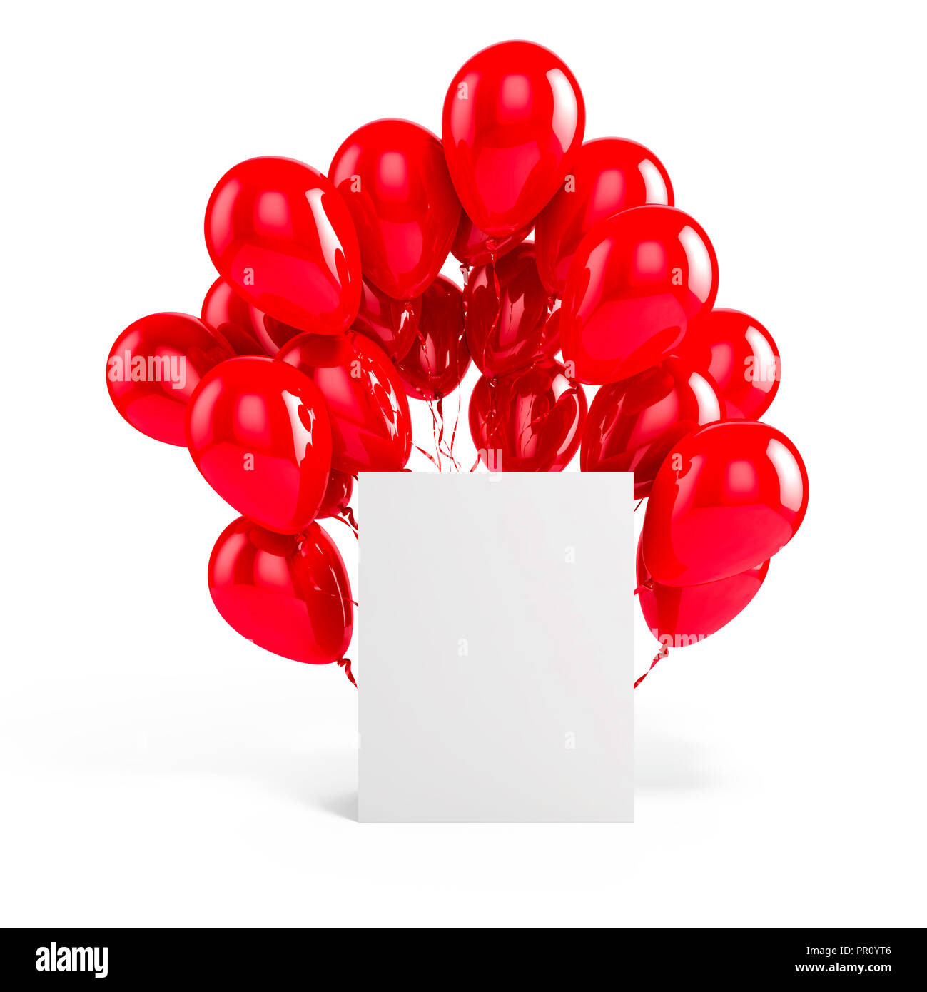 Frame template balloons illustration Cut Out Stock Images & Pictures ...