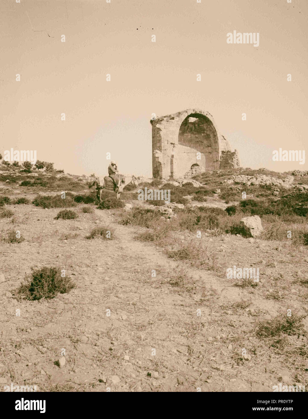 Southern Palestine. Ruins of church of Sandahannah. 1900, Israel ...