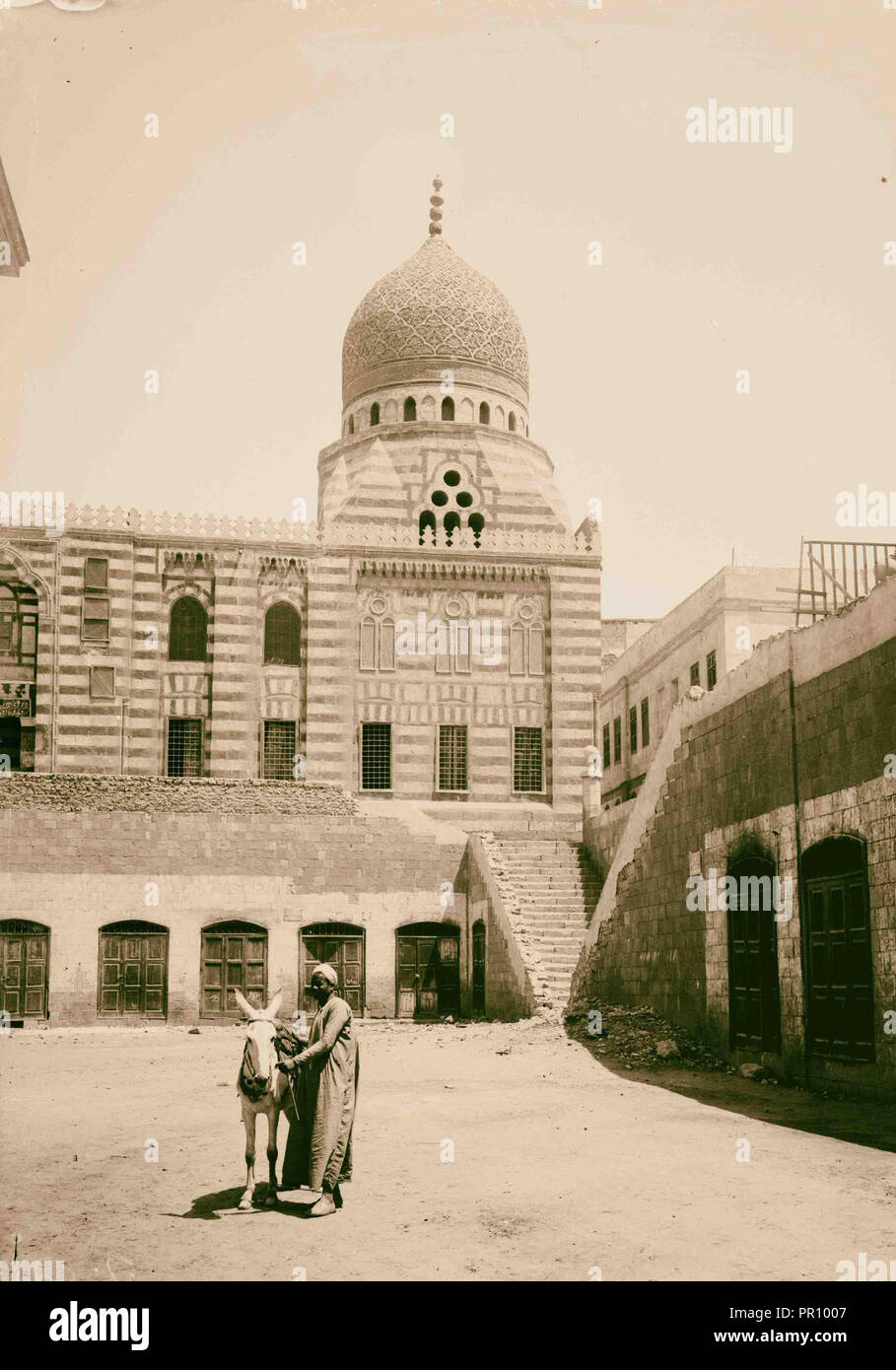Egyptian views; Cairo (Masr). Mosque of Emir Akhor. 1900, Egypt, Cairo ...