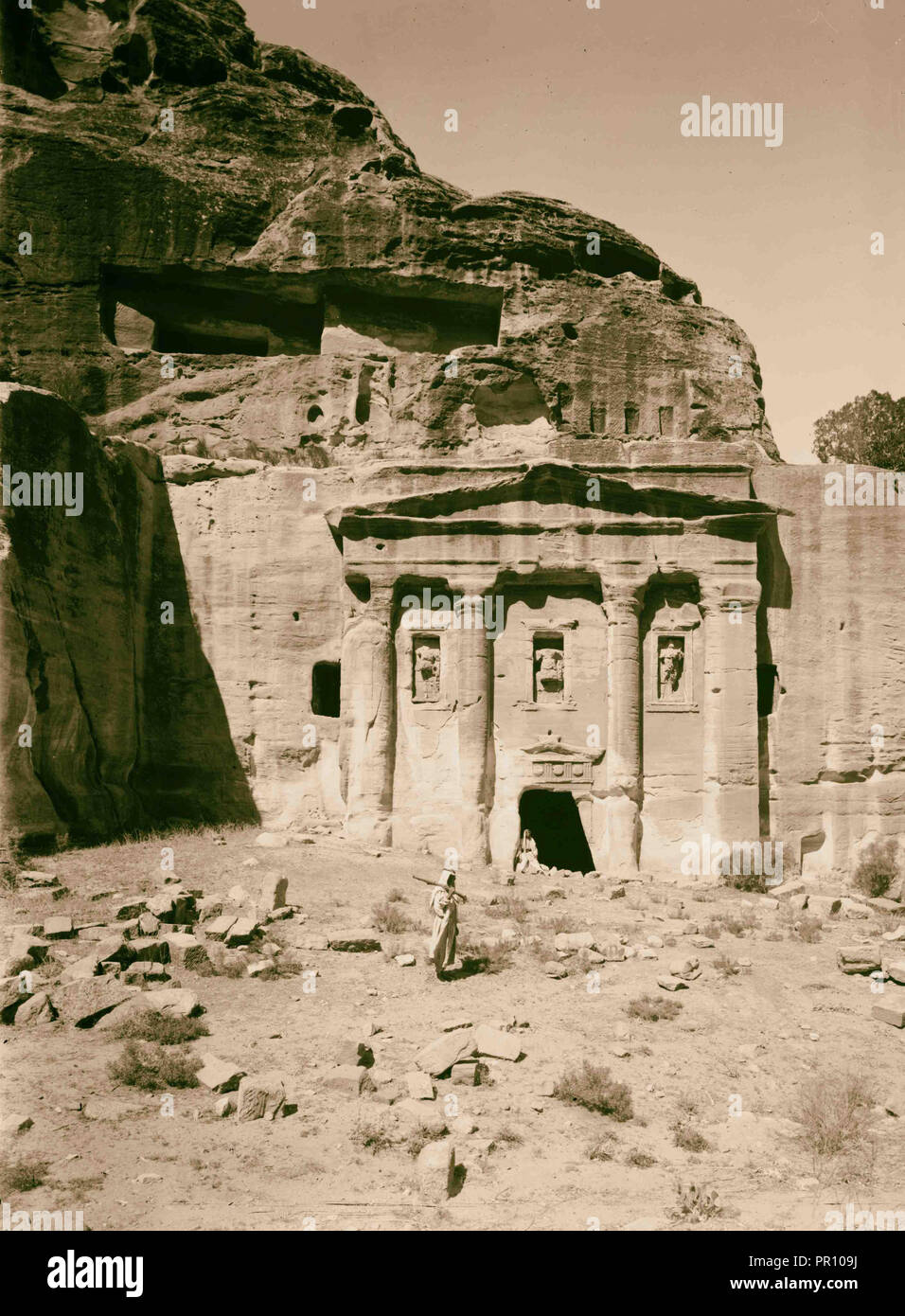 Petra in Transjordan. Tomb of the soldier. 1900, Jordan, Petra, Extinct ...