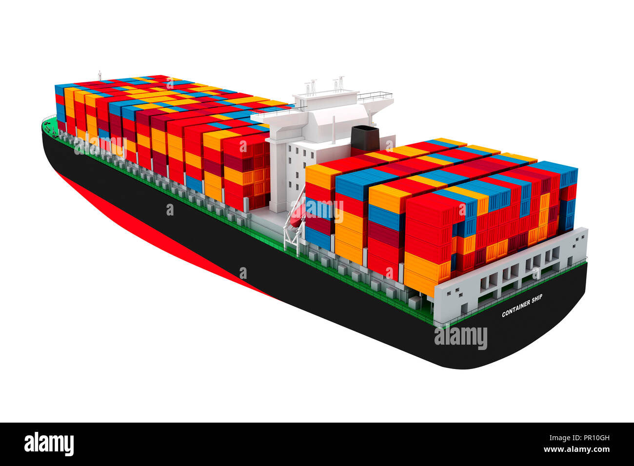 Ocean freight container Cut Out Stock Images & Pictures - Alamy