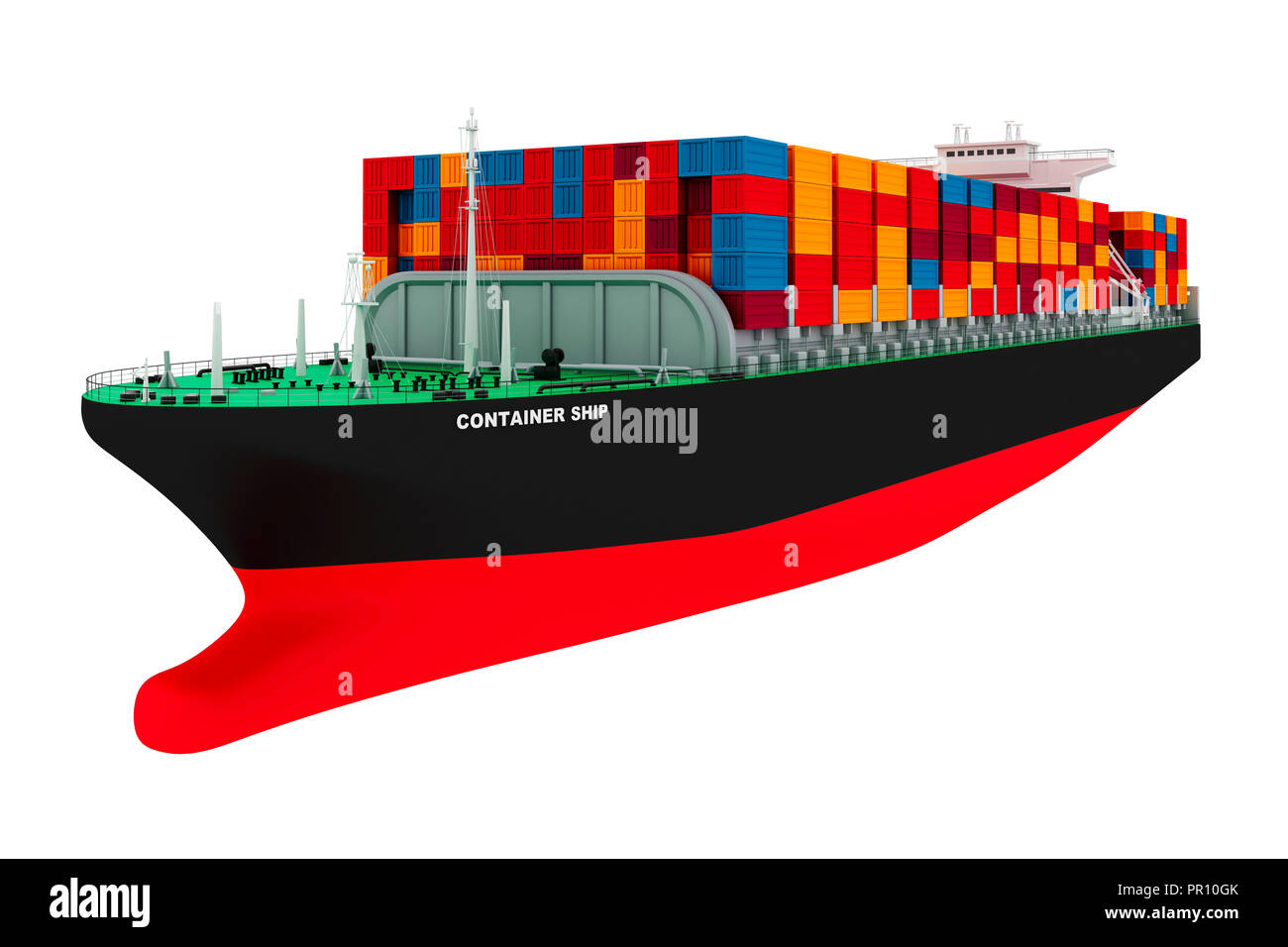 View on container ship Cut Out Stock Images & Pictures - Alamy