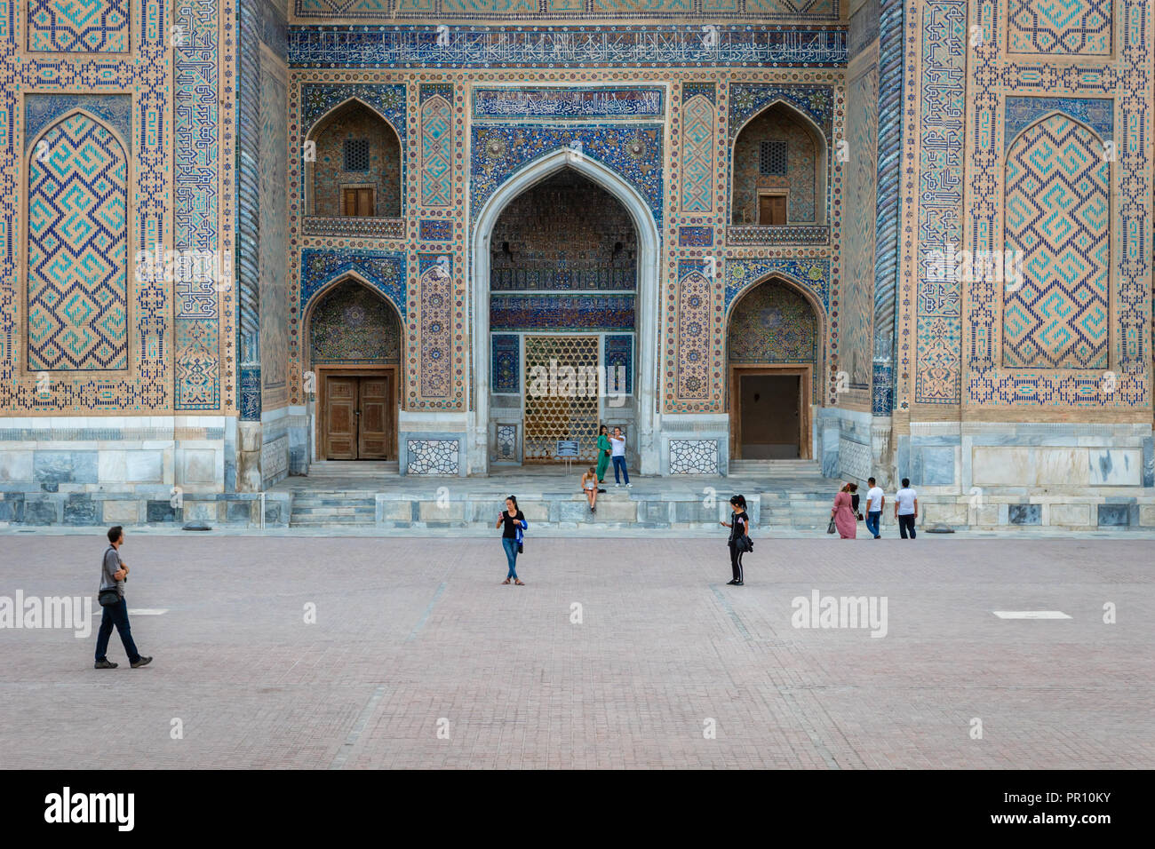Samarkand, Uzbekistan - September, 2018: The Registan square in ...