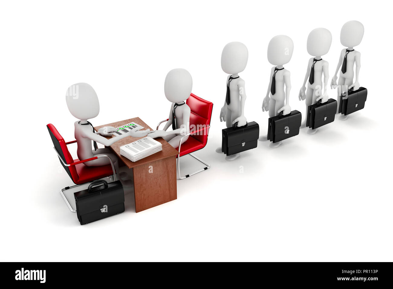 3d man, business meeting, job interview Stock Photo - Alamy