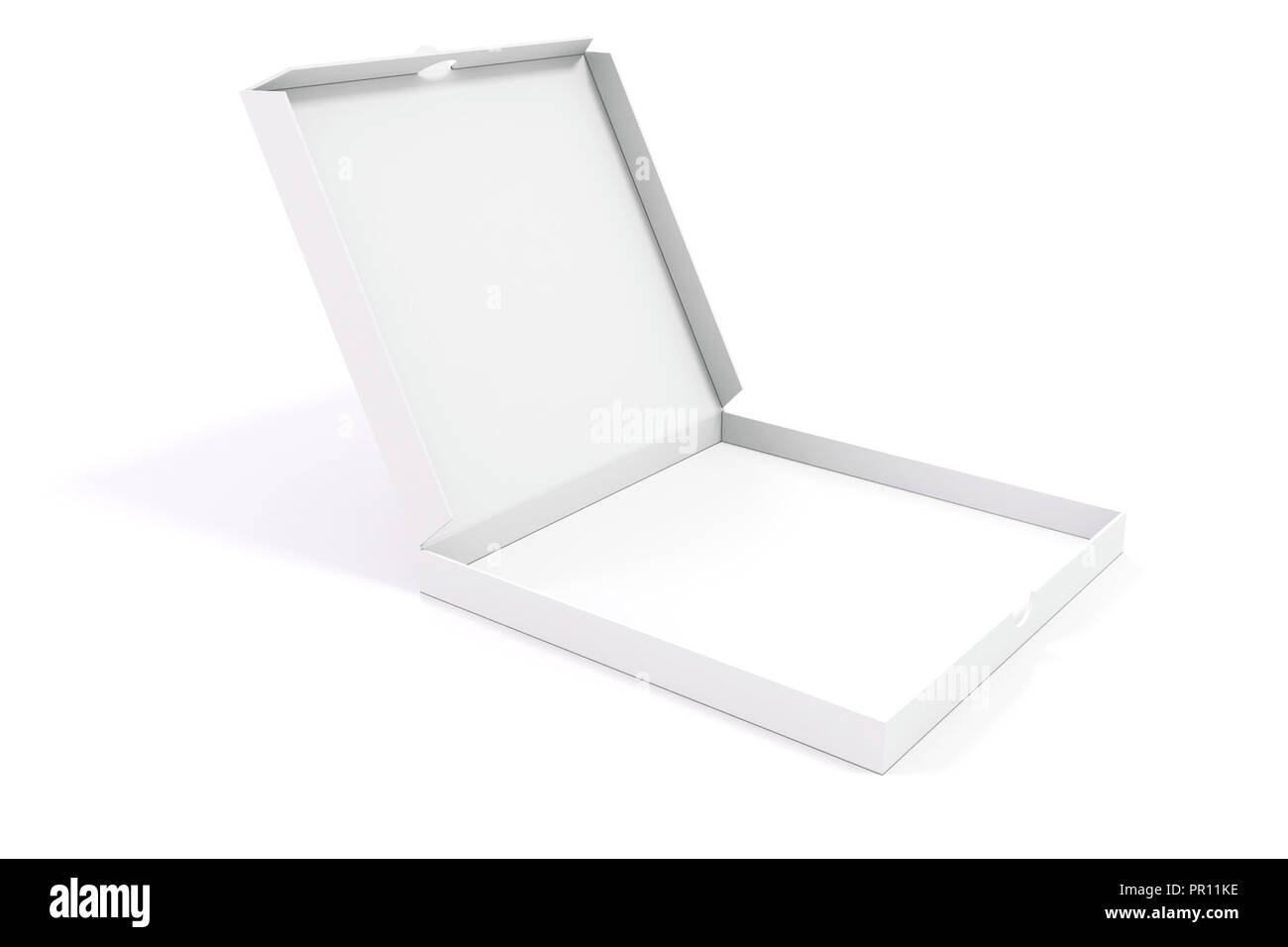Open blank carton pizza Cut Out Stock Images & Pictures - Alamy