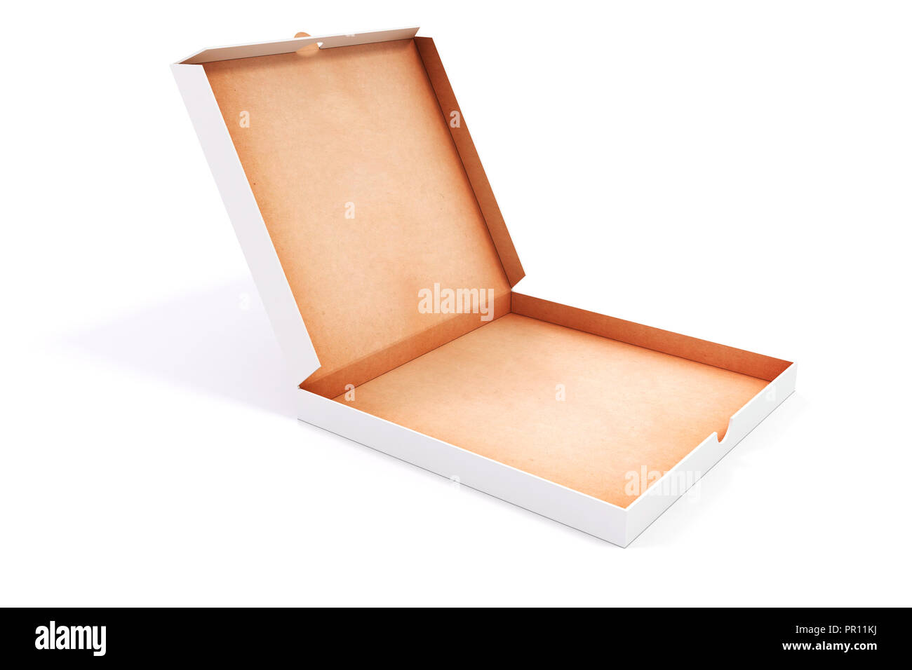 Open blank carton pizza Cut Out Stock Images & Pictures - Alamy
