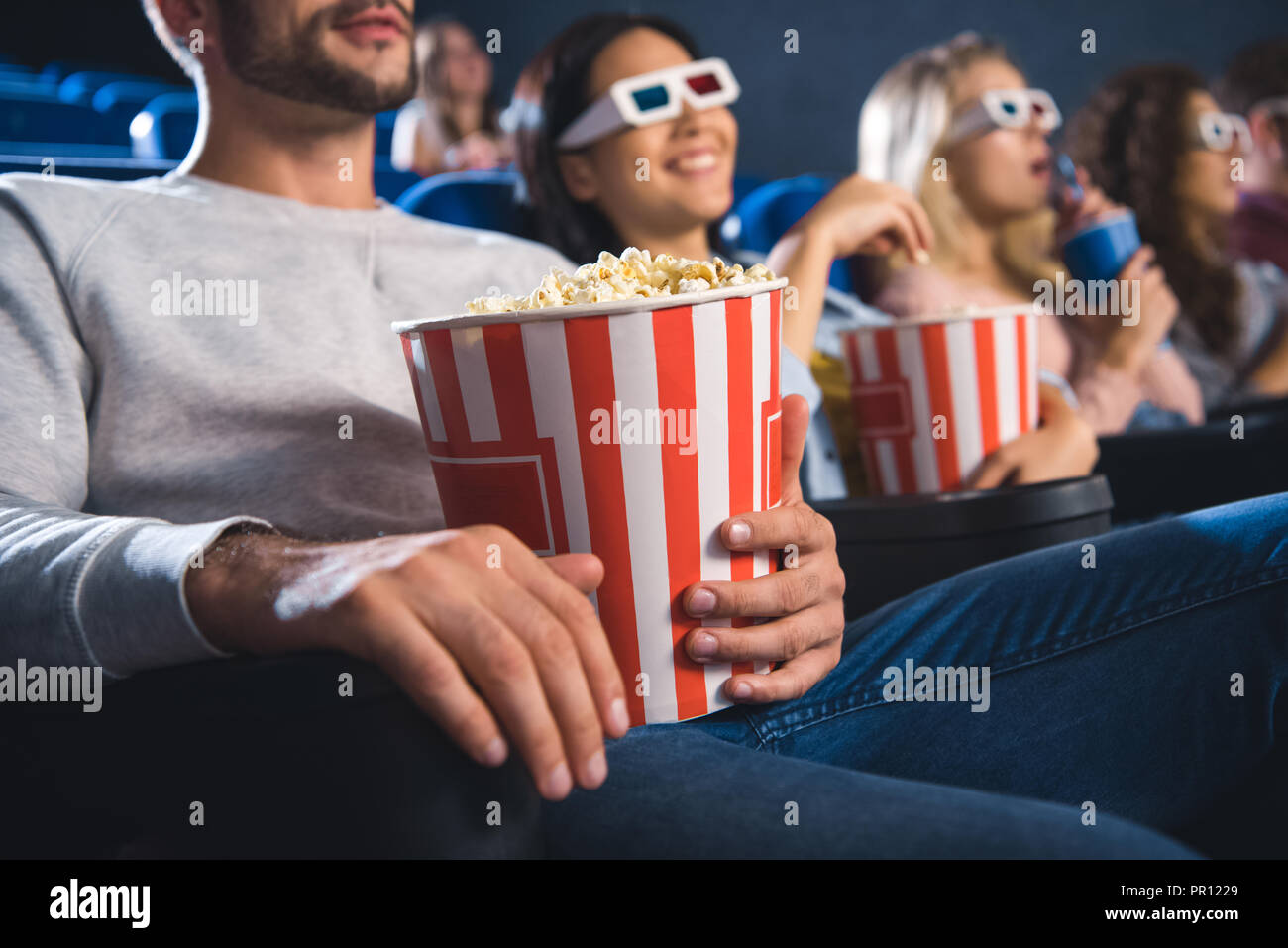 Partial view cheerful friends hi-res stock photography and images - Alamy